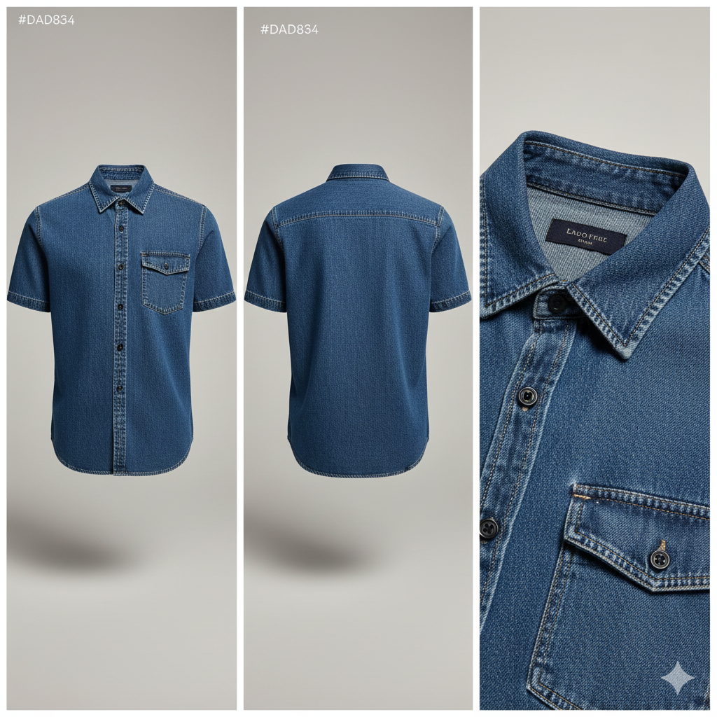 Men’s Denim Shirt (Blue) - Fair Fusion Int.